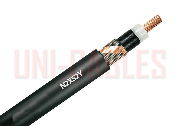 PE Copper XLPE MV Cable 6 10 KV N2XS2Y Single Core Medium Voltage Power