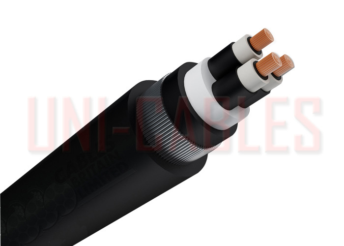 MDPE BS6622 11kv 3x185 Medium Voltage Cable XLPE For Underground System