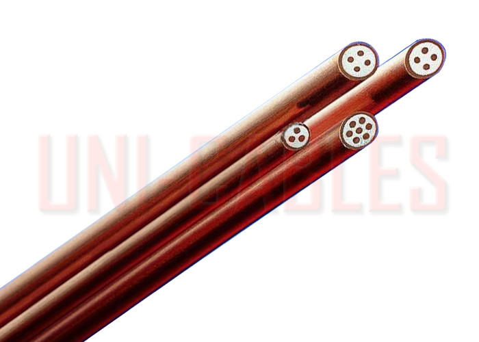 Multi Core MICC Mineral Insulated Cable , 500V Non Jacketed Fire ...